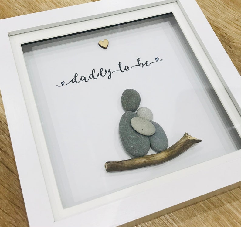 Fathers Day Gift Daddy Pebble Art Pebble Frame Gift | Etsy