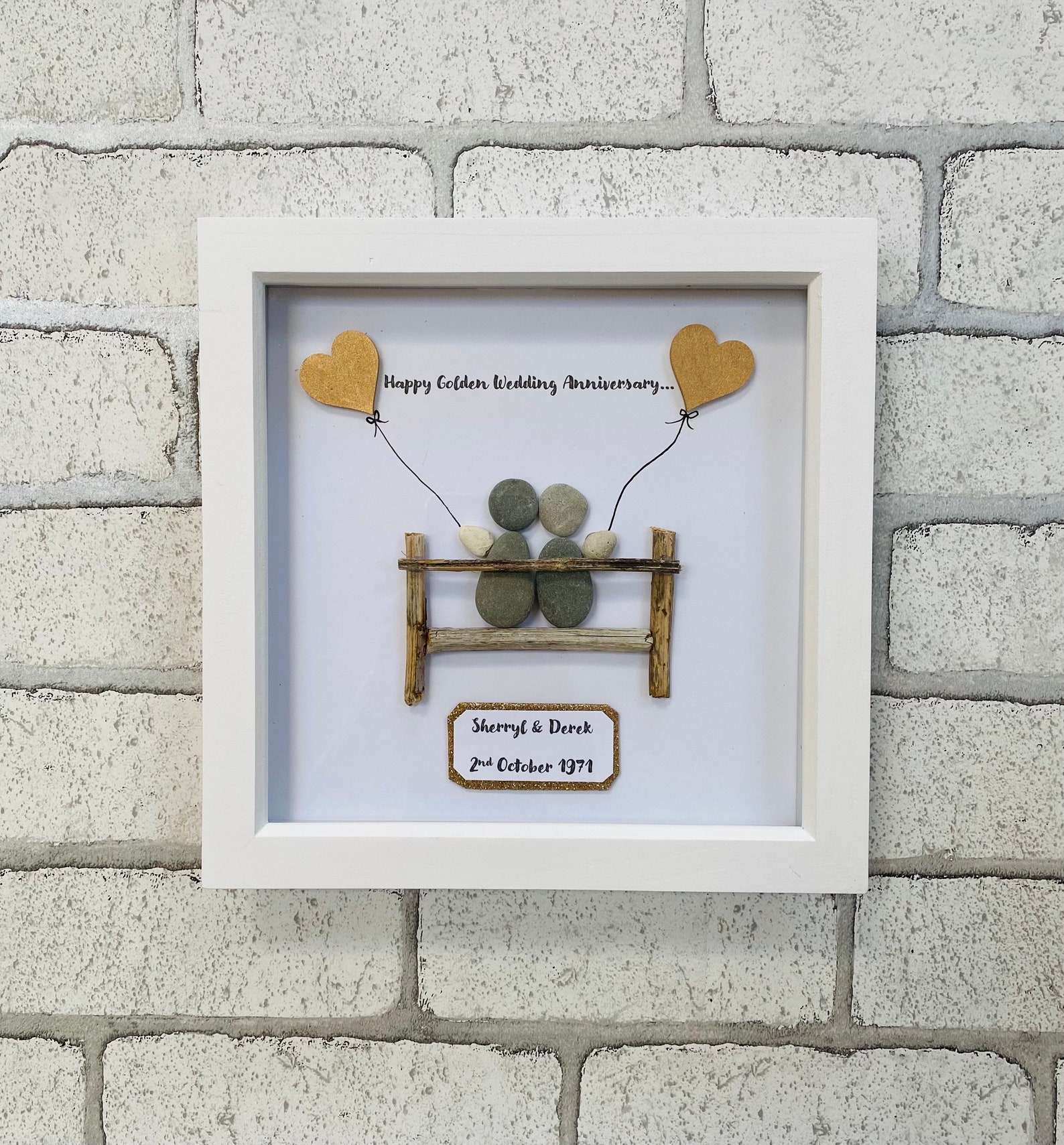 Ruby Wedding Anniversary Pebble Art Ruby Wedding Gift Ideas | Etsy UK