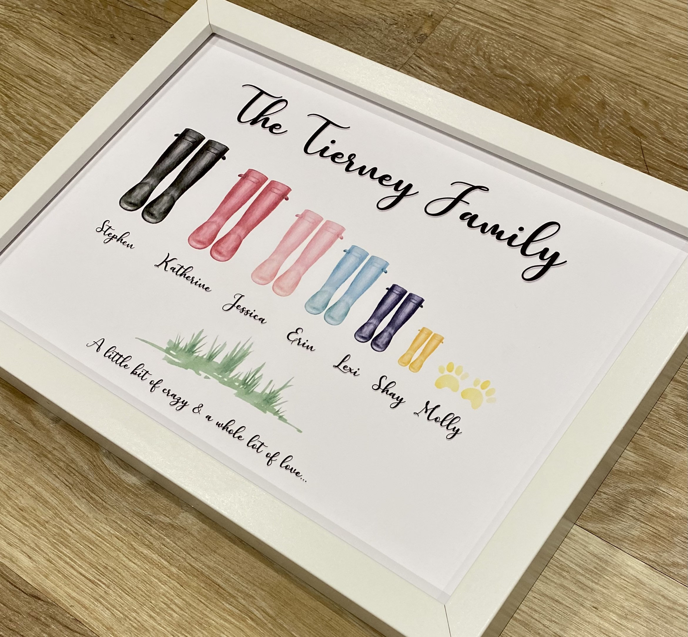 Wellie Boot Family Print Wellies Family Print Wellie Boot - Etsy