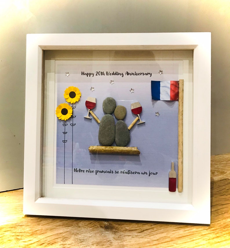 Ruby Wedding Anniversary Pebble Art Ruby Wedding Gift Ideas | Etsy UK