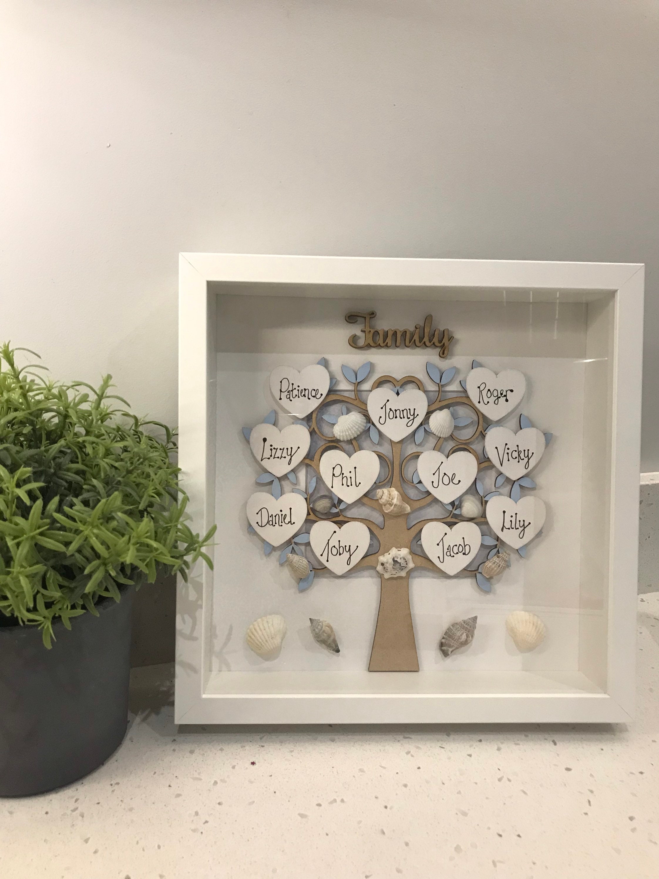 Family Tree Frame Personalised Family Tree Personalised - Etsy