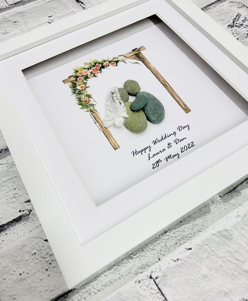 Wedding Pebble Art Wedding Gift Wedding Gift Idea Pebble | Etsy