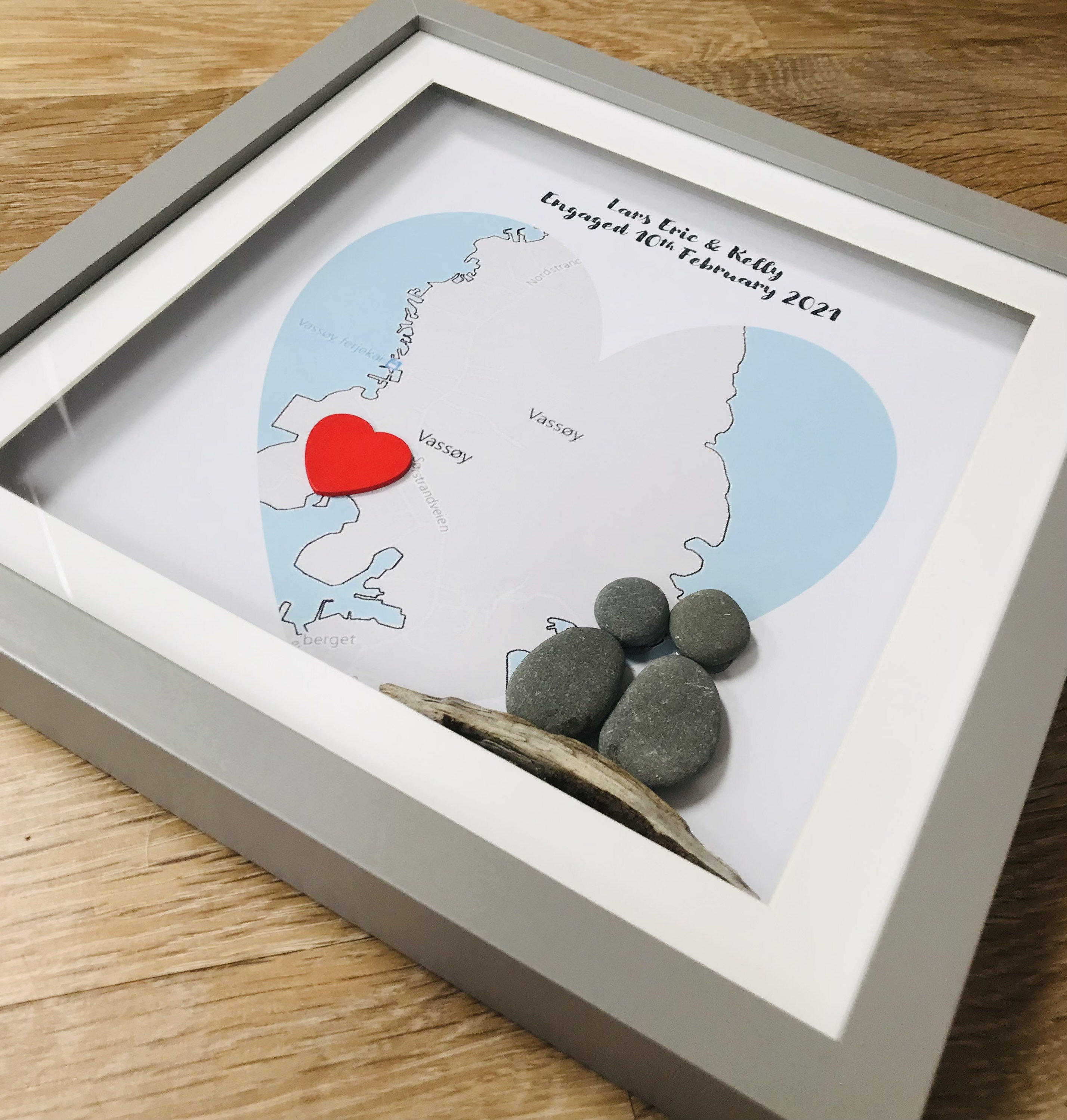 Personalised Engagement Gift, Box Frame, Engagement Gift for Couples ...