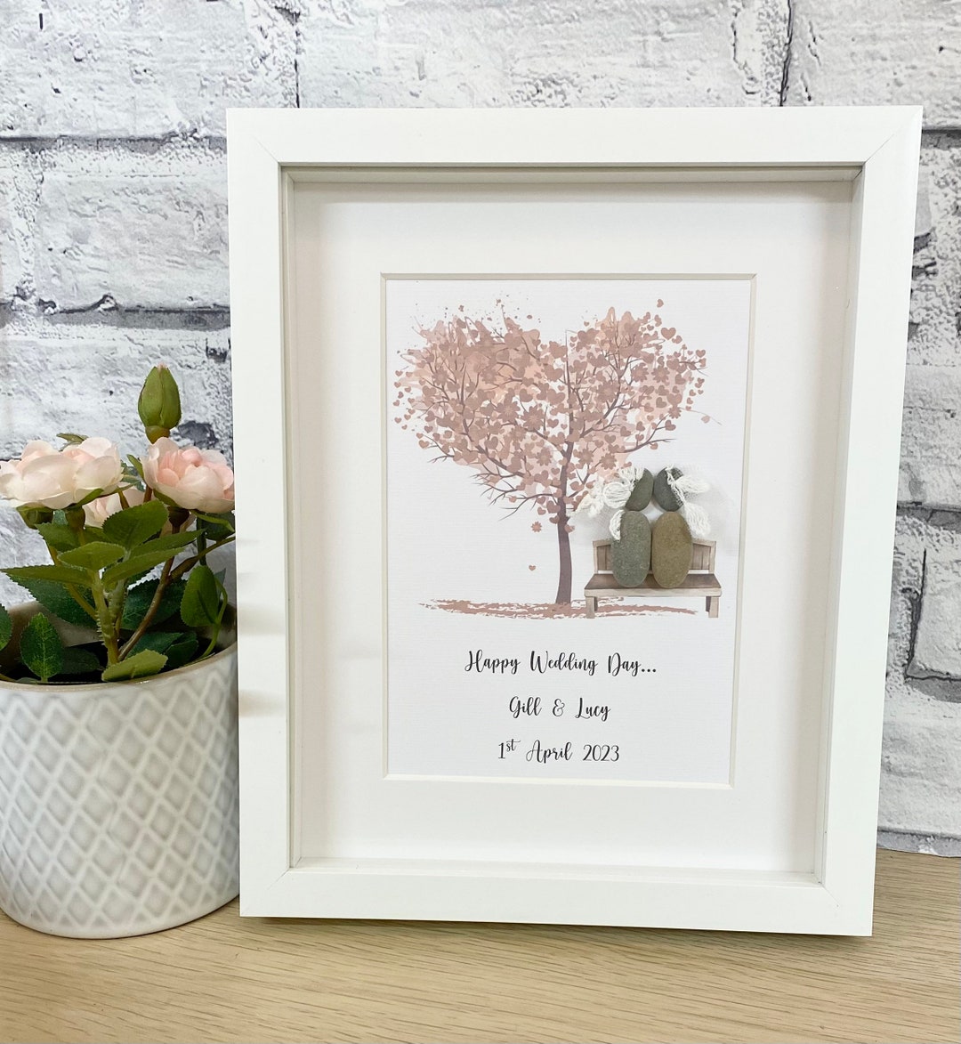 Personalised Wedding Gift, Wedding Frame, Personalised Couple Frame ...