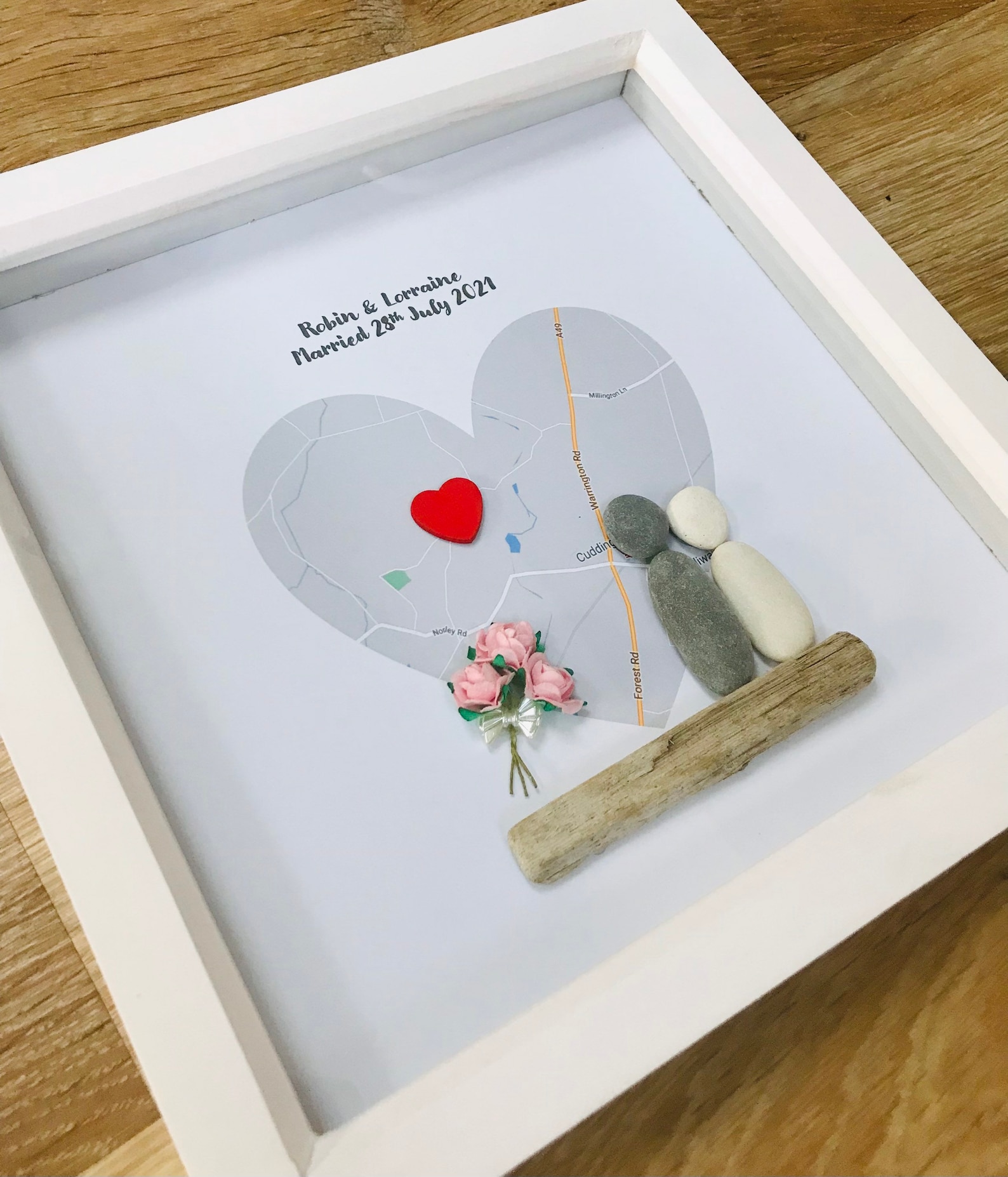 Personalised Engagement Gift, Box Frame, Engagement Gift for Couples ...