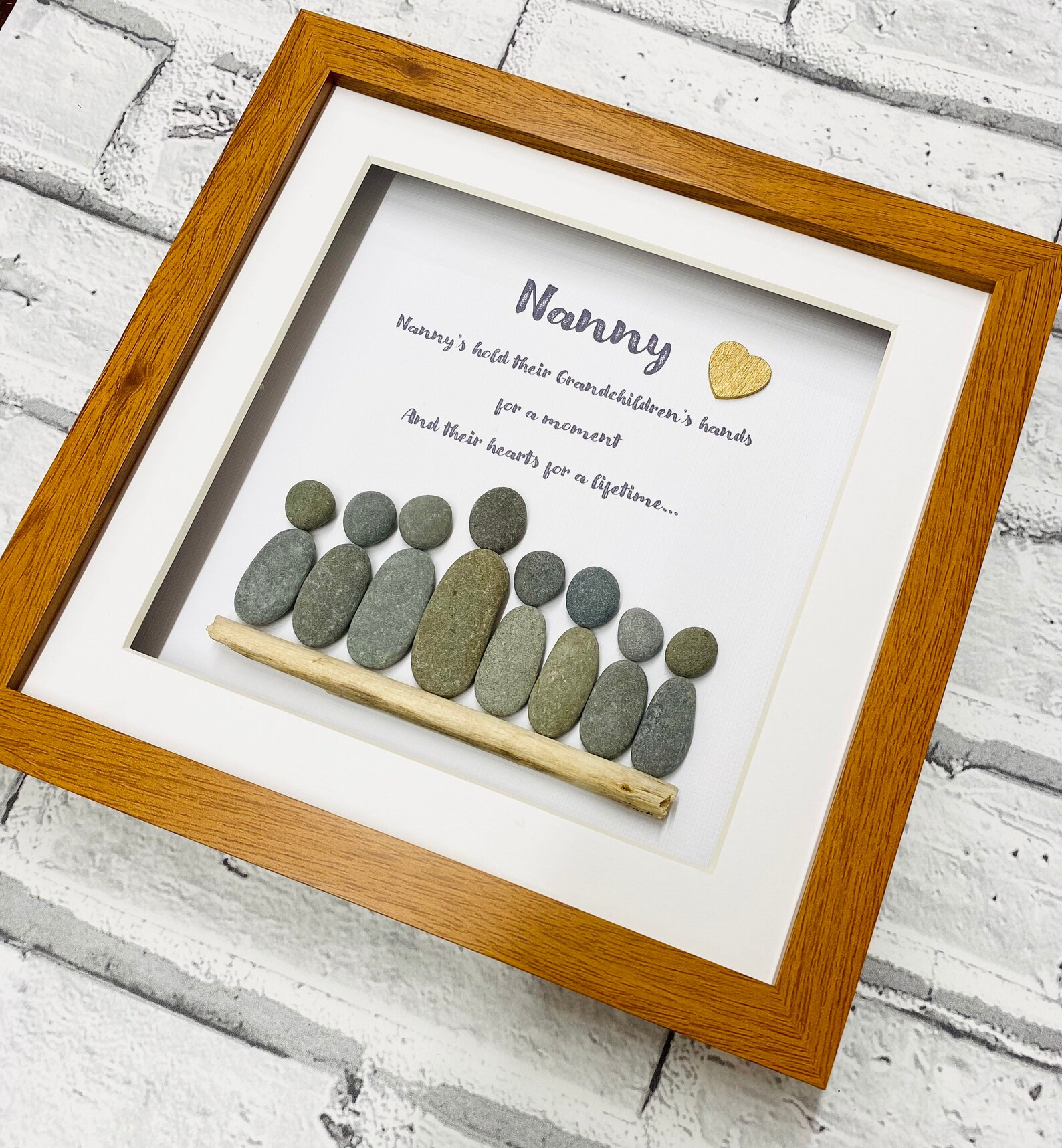 Nanny Pebble Frame Nanny Mothers Day Gift Personalised | Etsy