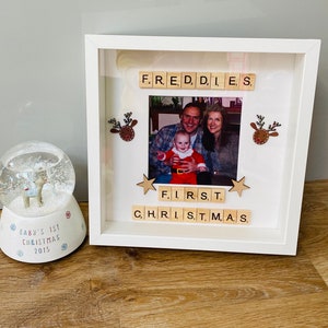 Personalised Baby’s First Christmas Photo Frame | First Christmas Frame ...