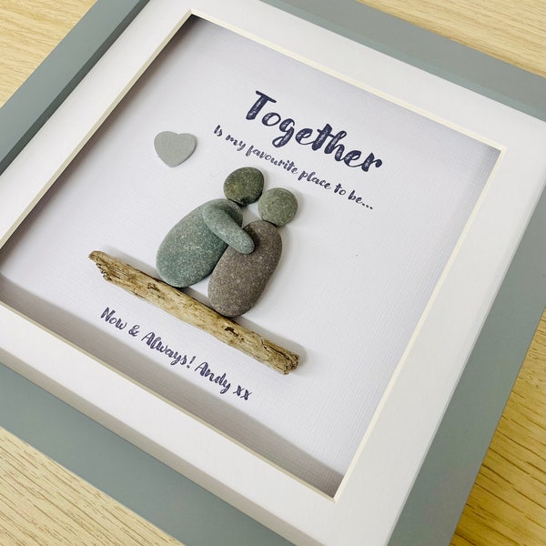 Pebble Art Couple - Etsy