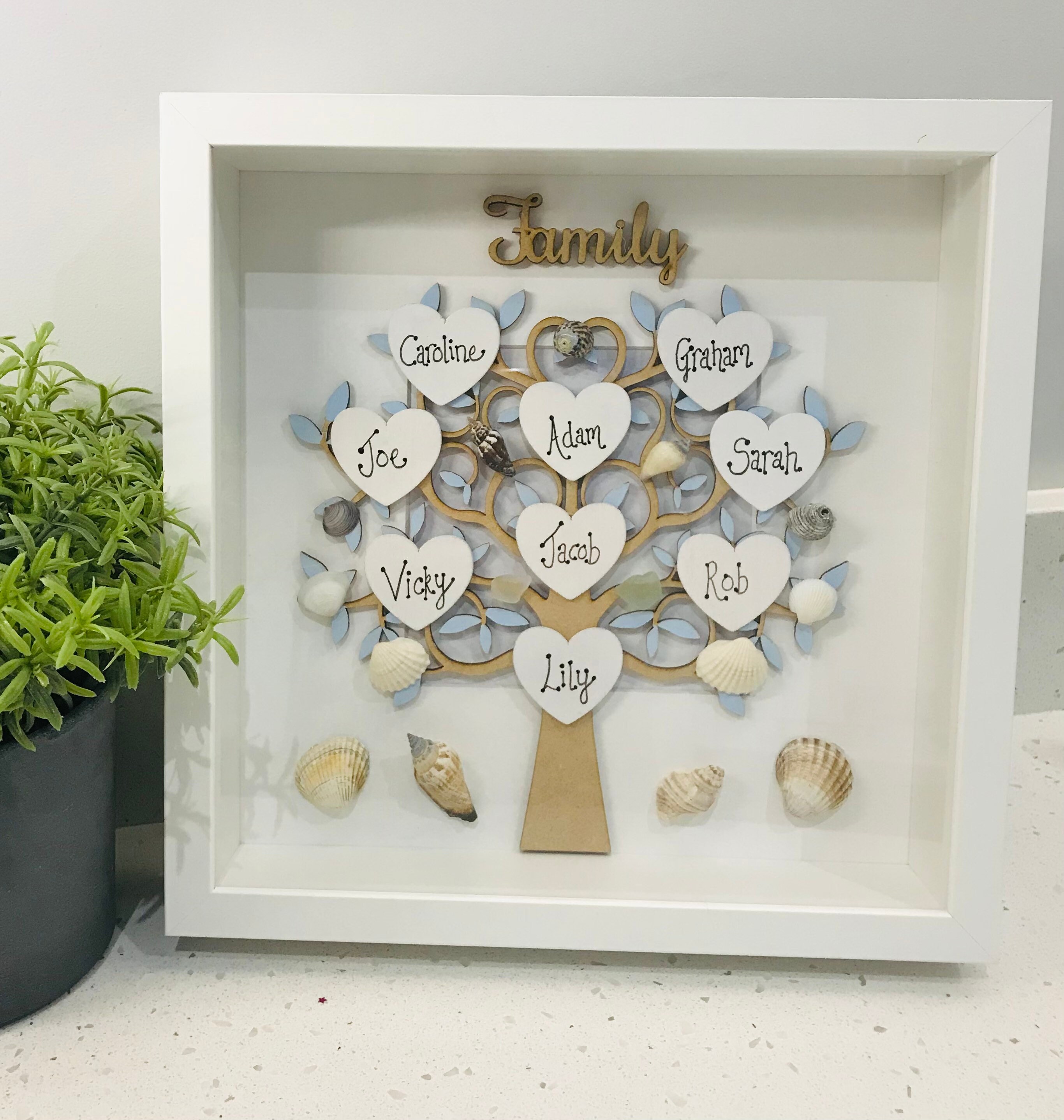 Family Tree Frame Personalised Family Tree Personalised - Etsy