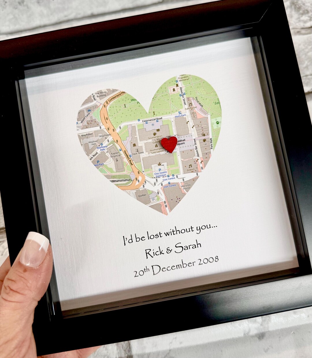 Where We First Met Map Gift First Date Gift Love,anniversary Gift, Map ...