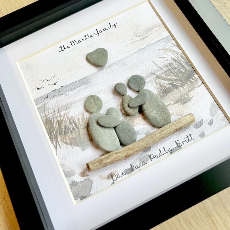 Box Pebble Family Art - Etsy UK