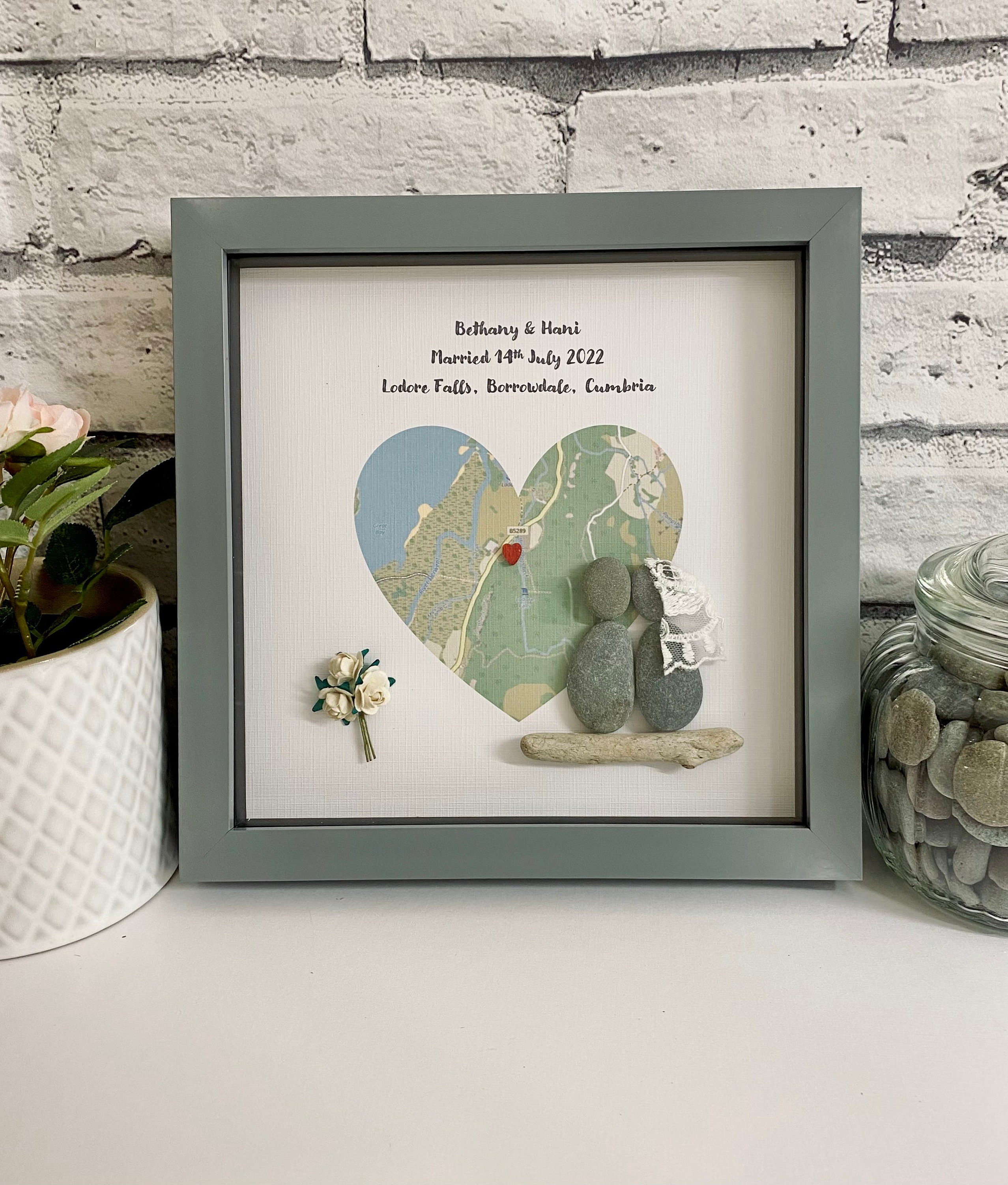 Personalised Wedding Gift Wedding Map Frame Personalised Box - Etsy UK