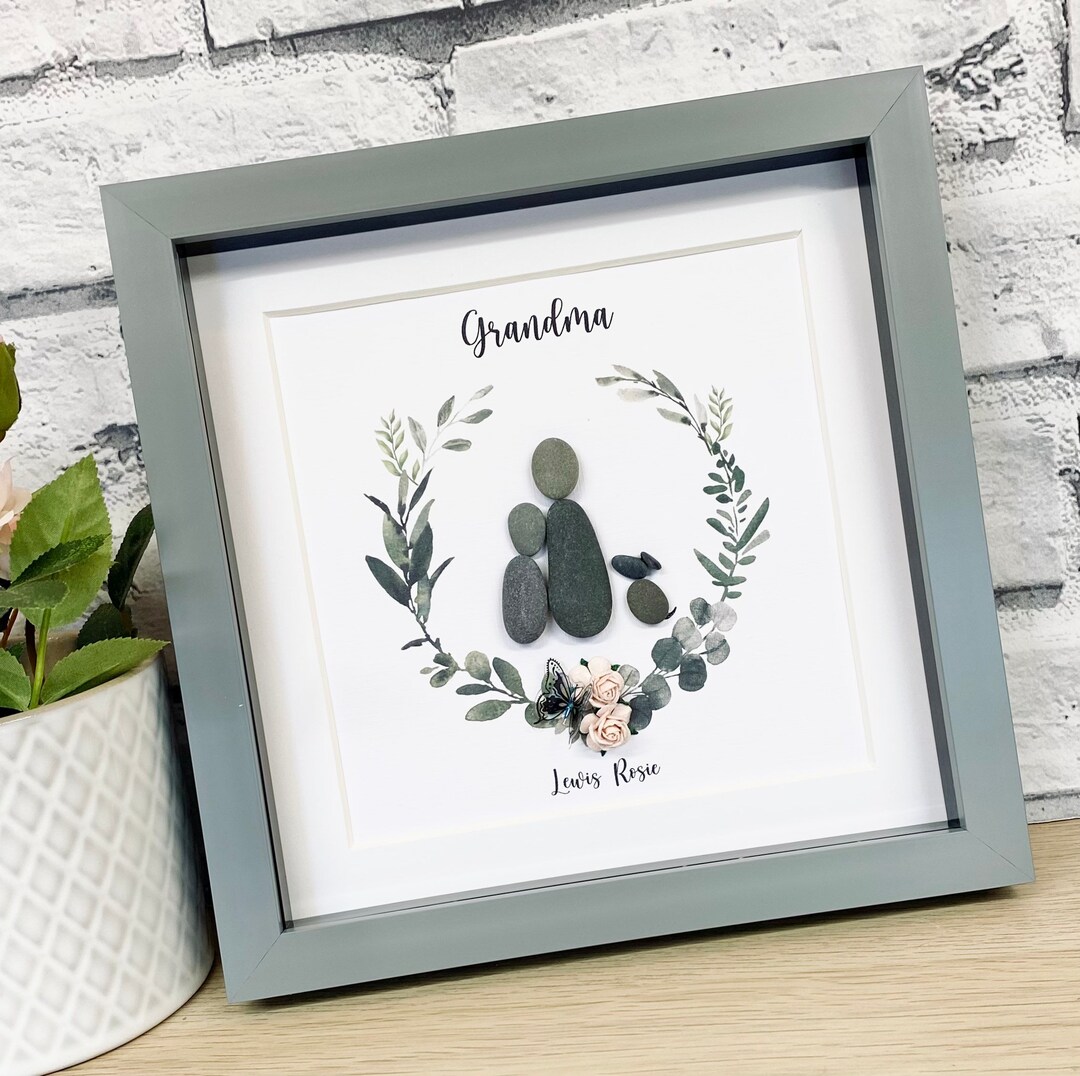 Nanny Pebble Frame, Grandma, Mum Flowers Mothers Day, Nan Pebble Frame ...