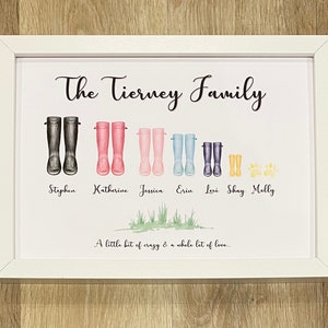 Wellie Boot Family Print, Wellies Family Print, Wellie Boot Print ...
