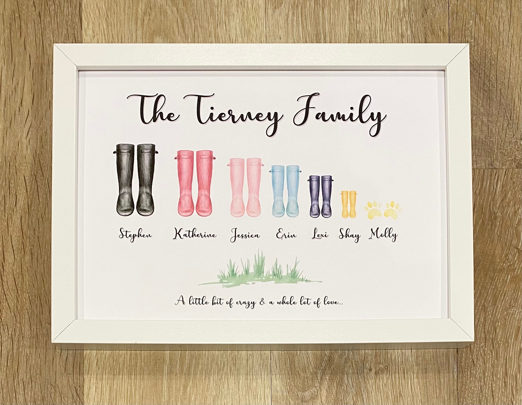 Wellie Boot Family Print Wellies Family Print Wellie Boot - Etsy