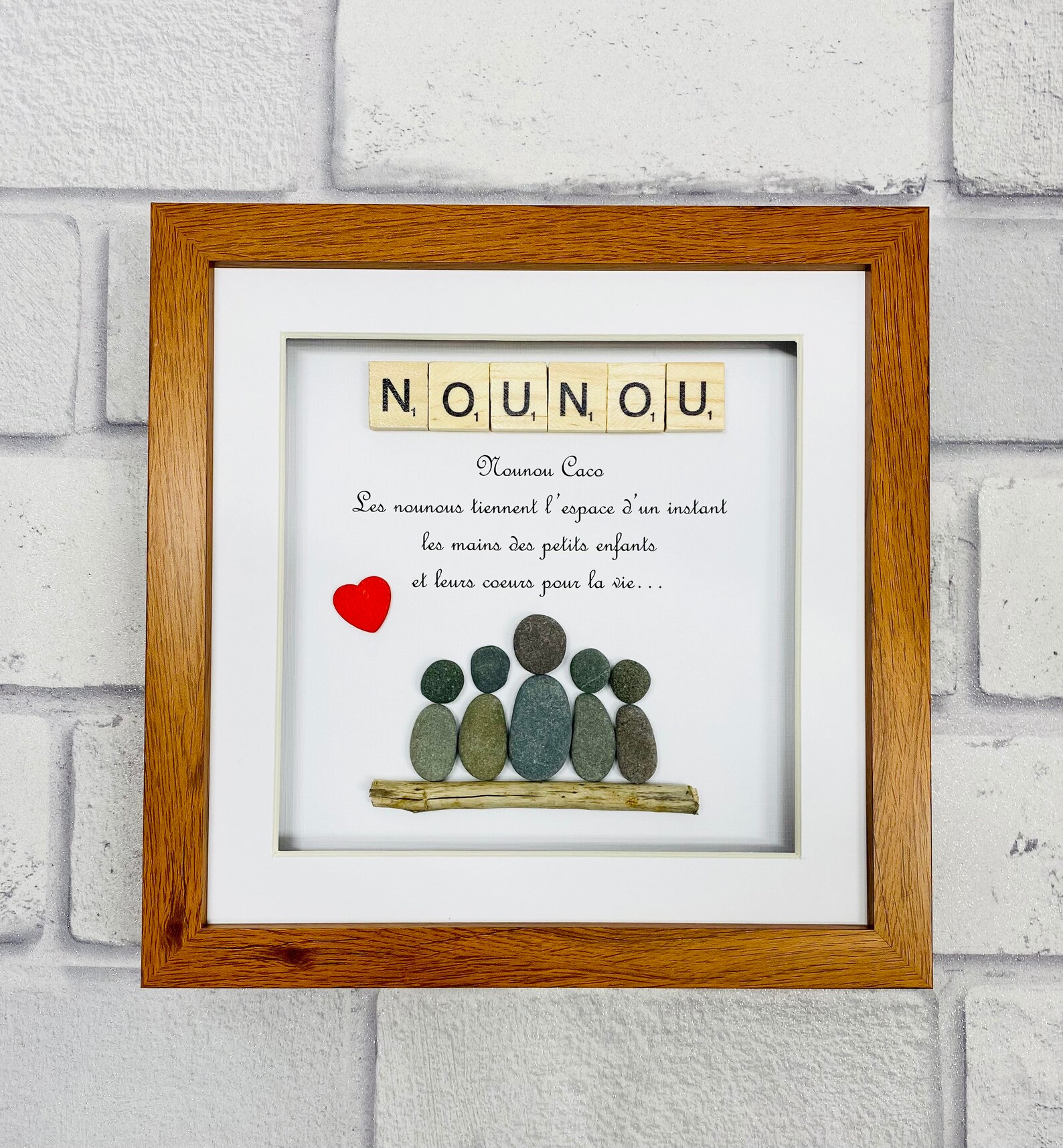 Nanny Pebble Frame Nanny Mothers Day Gift Personalised - Etsy