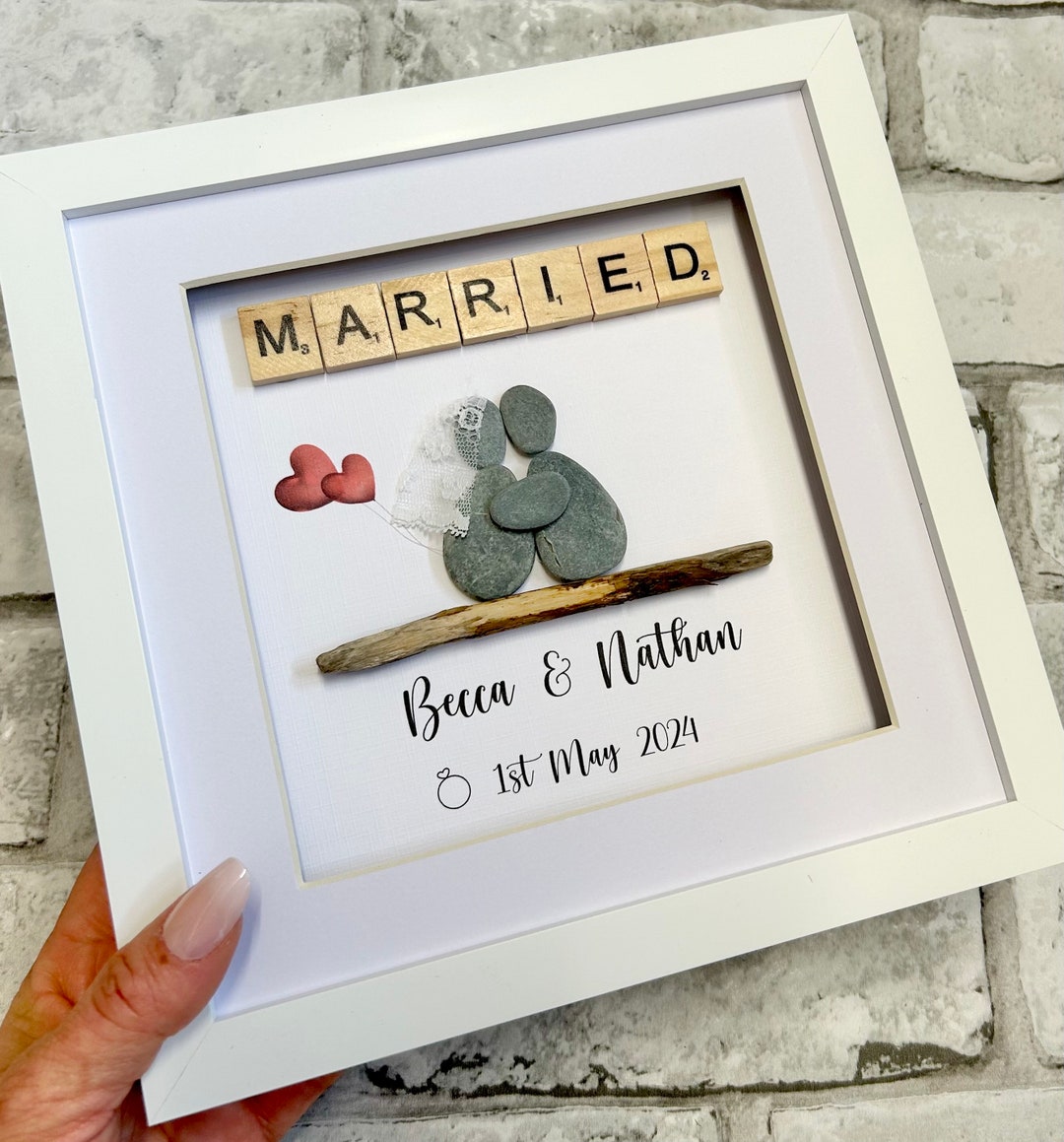 Personalised Wedding Gift, Box Frame, Wedding Gift for Couples, Wedding ...