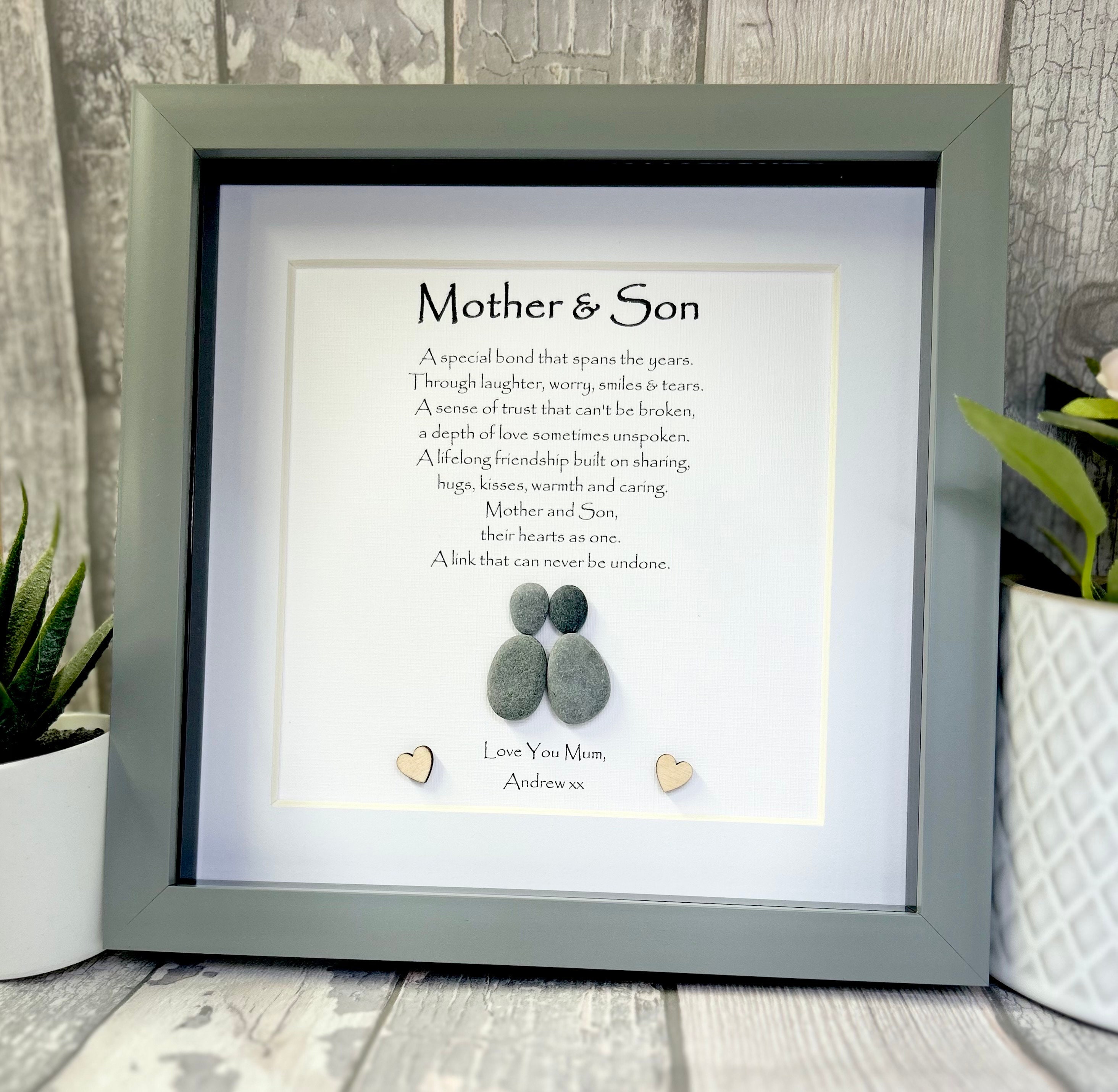 Personalised Mum Frame, Daughter Mum Frame, Pebble Art, Gifts For, Mum ...