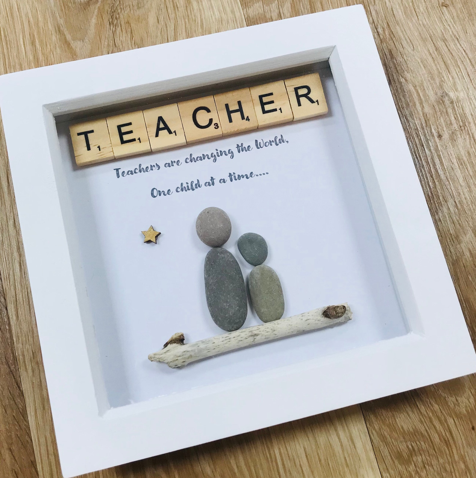 Teacher Gift Thank You Teacher Teacher Pebble Art - Etsy