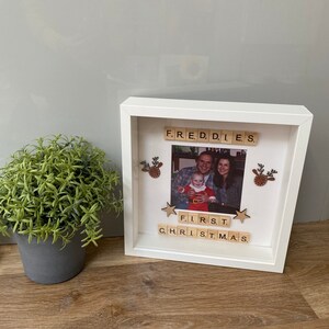 Personalised Baby’s First Christmas Photo Frame | First Christmas Frame ...