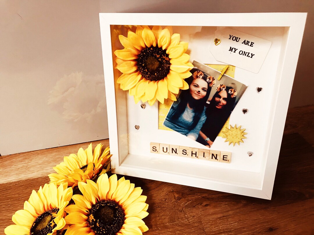 Sunflower Photo Frame Sunflower Gift Personalised Gifts Sunflowers ...