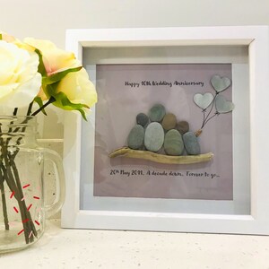 Ruby Wedding Anniversary Pebble Art Ruby Wedding Gift Ideas | Etsy UK
