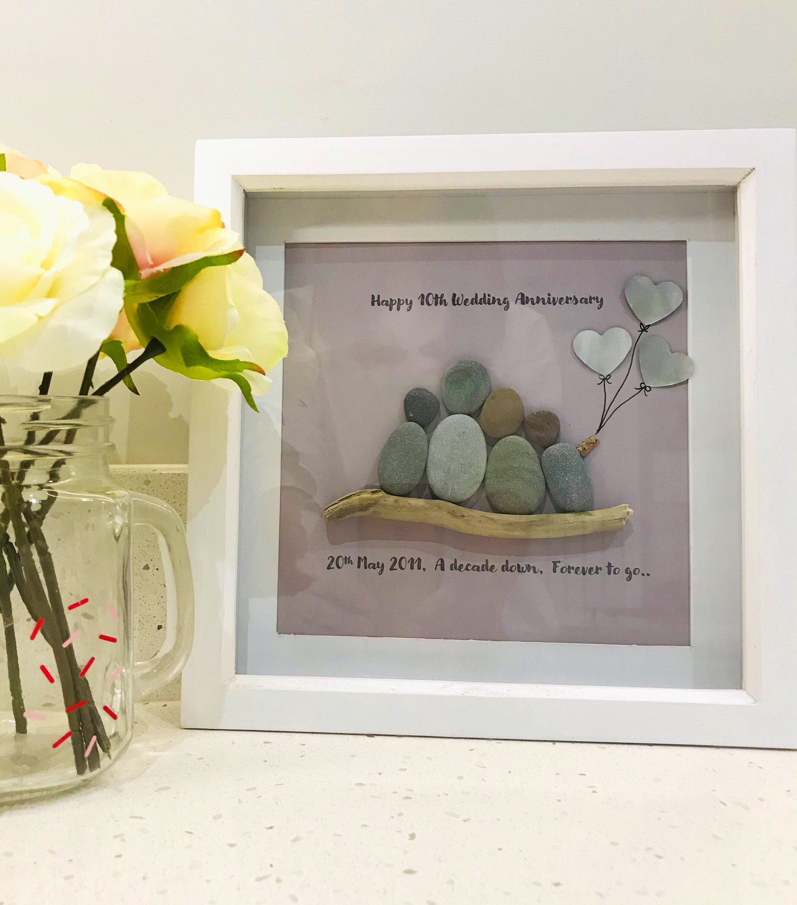 Ruby Wedding Anniversary Pebble Art Ruby Wedding Gift Ideas | Etsy UK