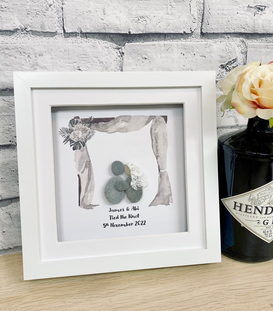 Personalised Wedding Gift, Wedding Frame, Bride, Groom, Personalised ...