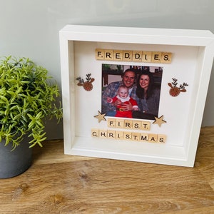 Personalised Baby’s First Christmas Photo Frame | First Christmas Frame ...