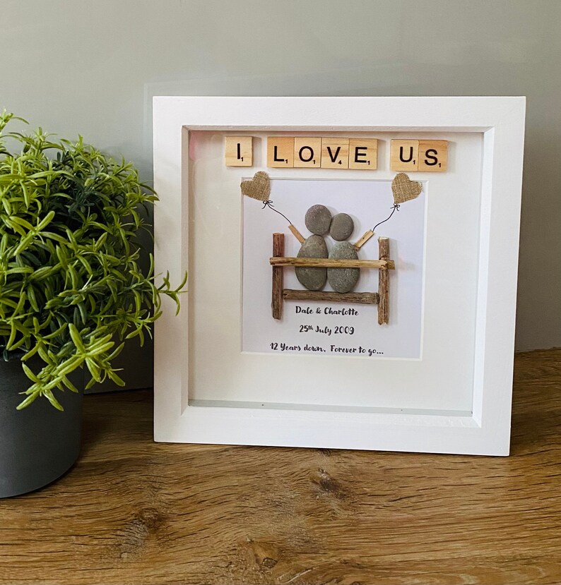 Ruby Wedding Anniversary Pebble Art Ruby Wedding Gift Ideas | Etsy UK