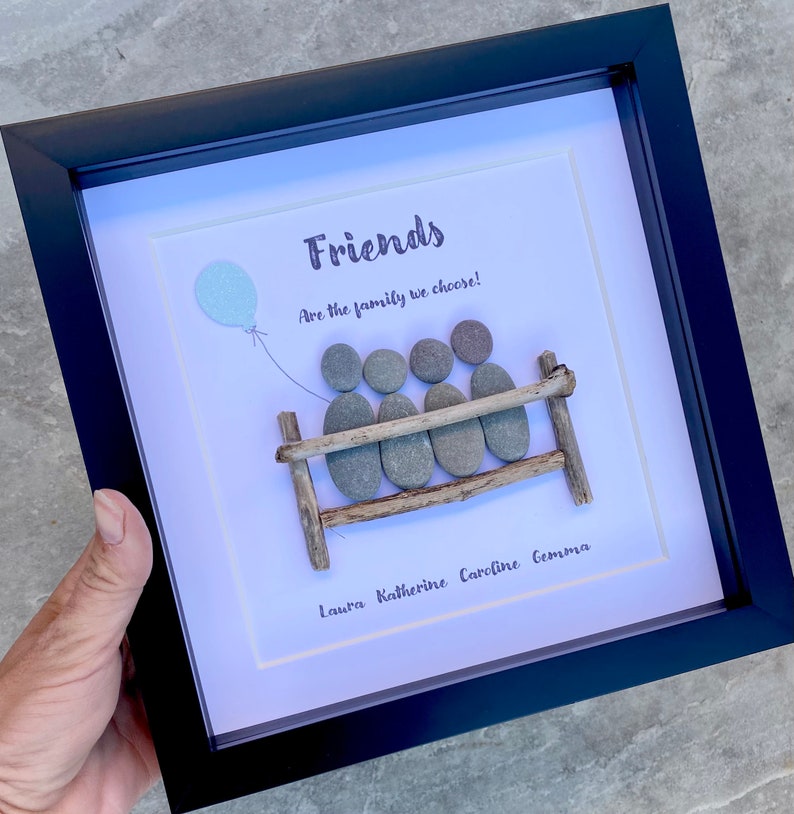 Personalised Friends Pebble Picture, Best Friends, Friendship, Gift for ...