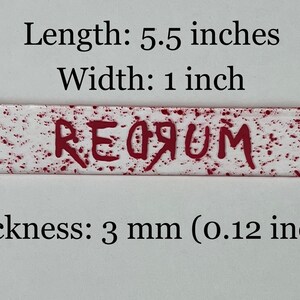 Redrum Blood Splatter Resin Bookmark With Tassel (double Sided ...