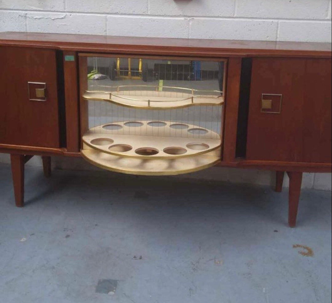 AVAILABLE TO COMMISSION Mid Century Vintage Beautility Cocktail Cabinet ...