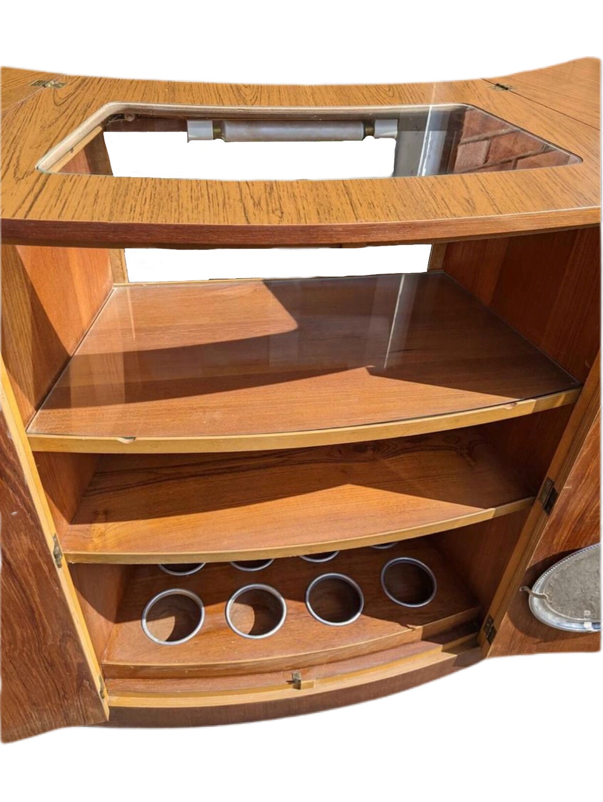Teak Turnidge Mid Century Drinks Bar, Cocktail Cabinet, Retro, Compact ...