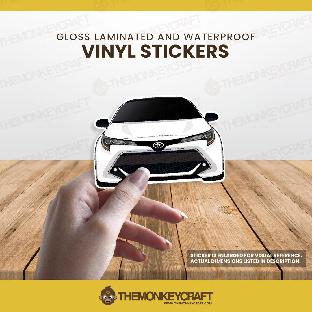 Toyota Corolla Hatchback, Car Stickers, Corolla Stickers, Corolla ...