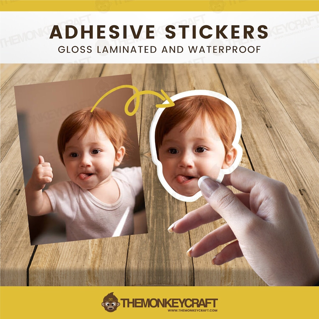Custom Cartoon Sticker From Photo, Personalized Sticker Gift, Cartoon ...