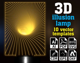 3d Illusion Svg - Etsy