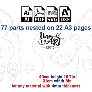 Woman Torso Sculpture Sliced Vector Template 40cm, Female Torso ...