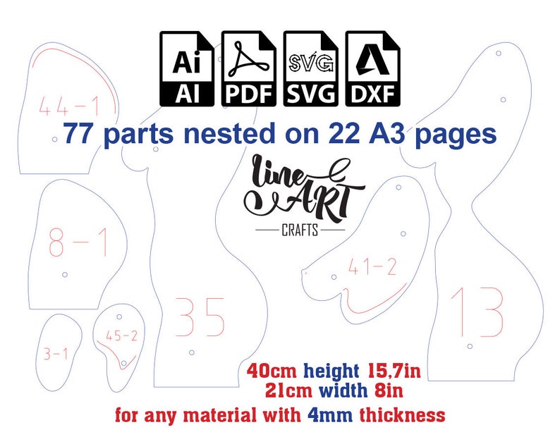 Woman Torso Sculpture Sliced Vector Template 40cm Female - Etsy