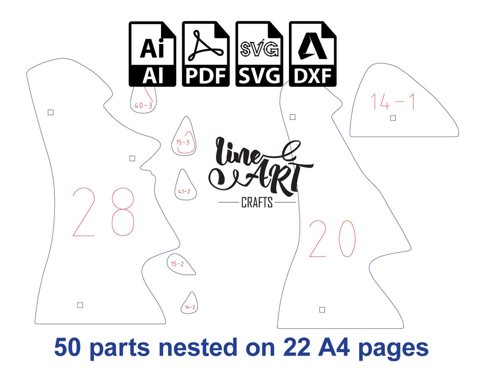 Moai Statue Sliced Sculpture Vector Template Moai Sculpture - Etsy
