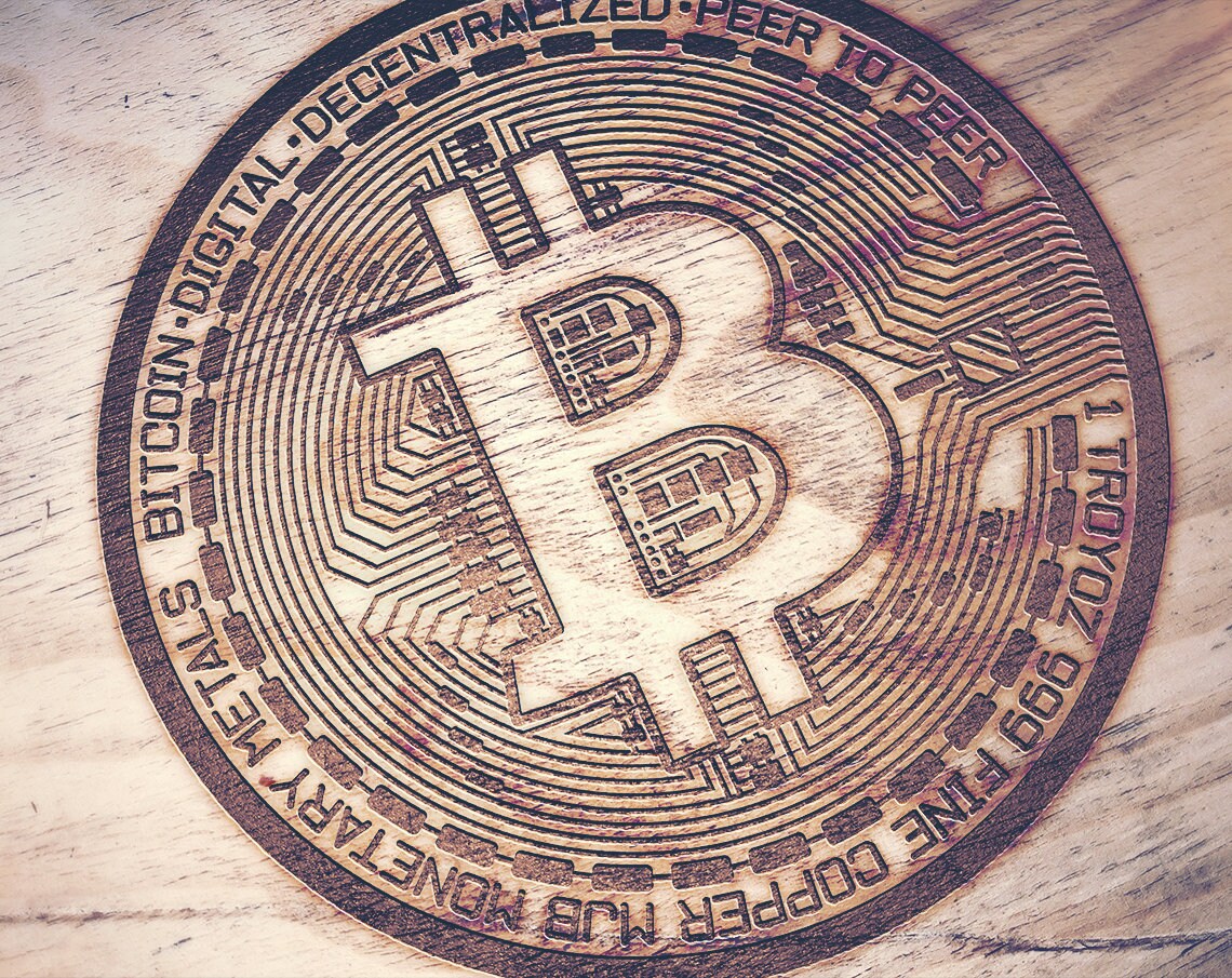 Bitcoin SVG Front and Back BTC Bitcoin Svg for Cnc Laser - Etsy