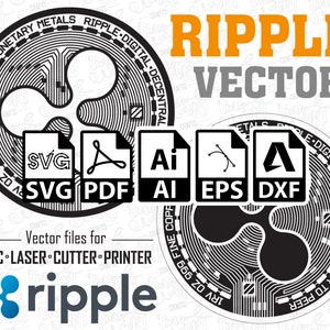 Ripple Svg Vector, Ripple Vector for CNC, Laser, Cutter, Printer ...