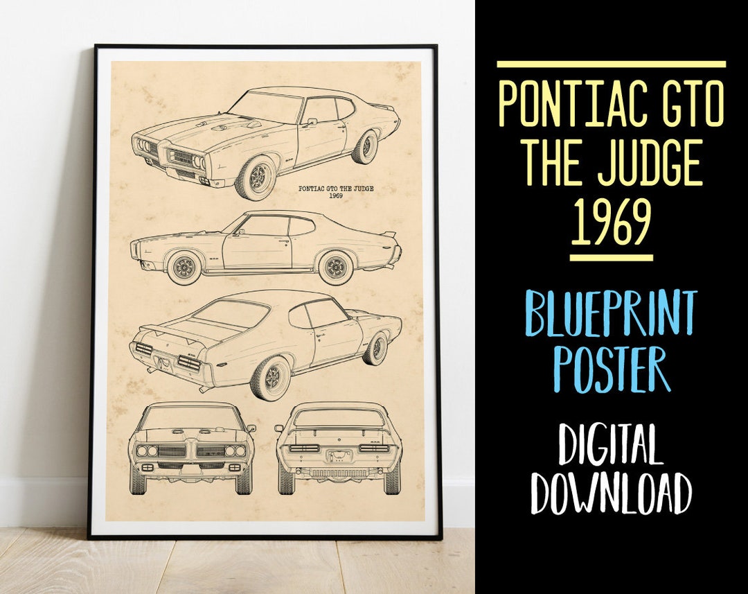 1969 Pontiac GTO the Judge Blueprint JPG, Pontiac Gto the Judge 1969 ...
