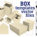 Box Templates Vector Files / Envelope Templates Vector / Box | Etsy