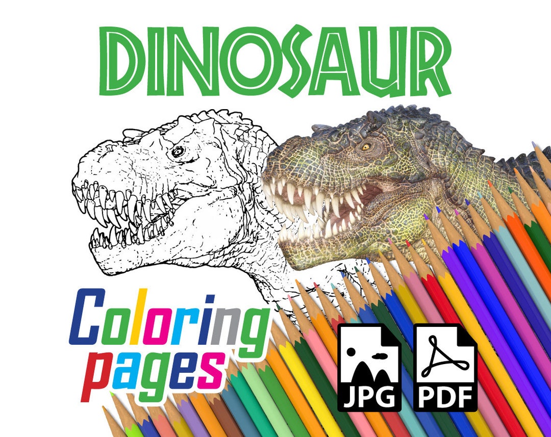 Dinosaur Coloring Pages, Dinosaur Coloring Book, Prehistoric Creatures ...