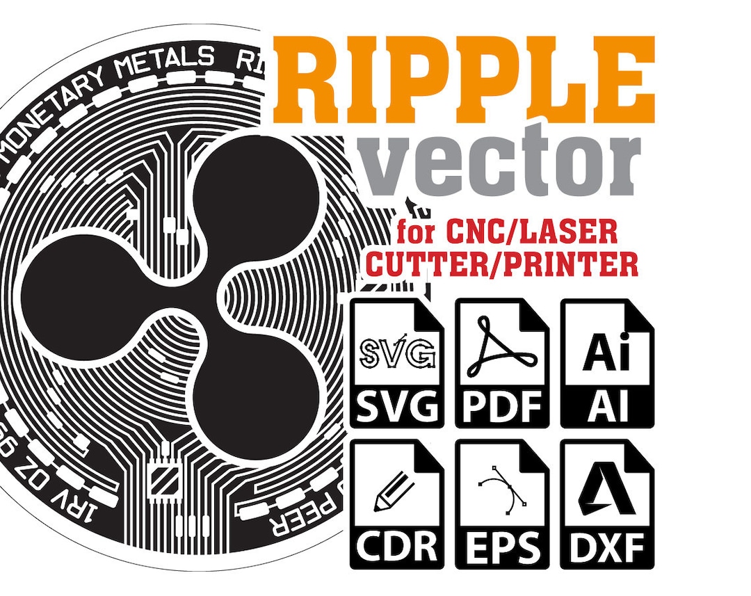 Ripple Svg Vector, Ripple Vector for CNC, Laser, Cutter, Printer ...