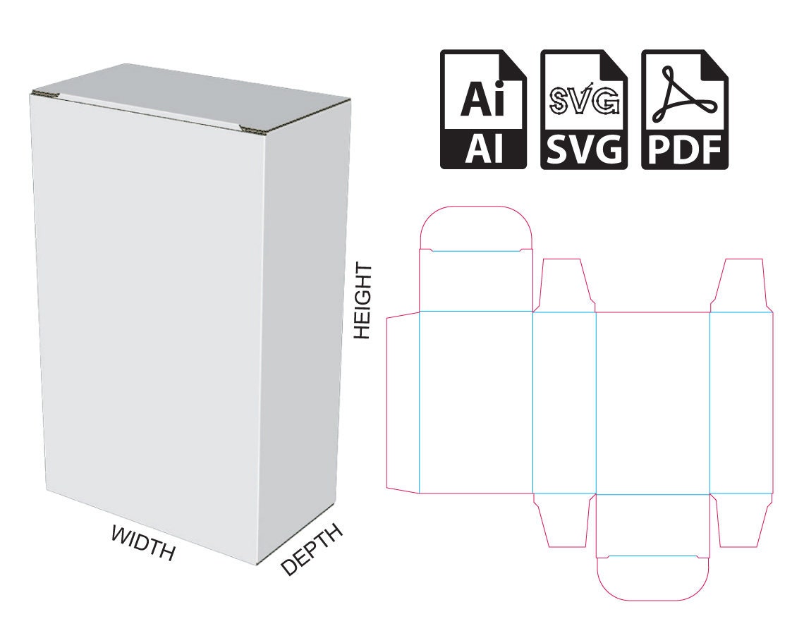 Soap Box SVG Templates Vector Files Soap Box Packaging - Etsy