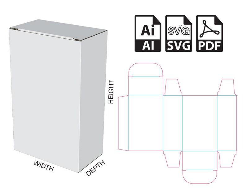 Soap Box SVG Templates Vector Files Soap Box Packaging - Etsy