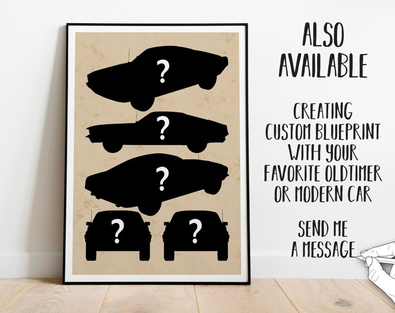 Delorean Blueprint Delorean Time Machine Blueprint Delorean - Etsy