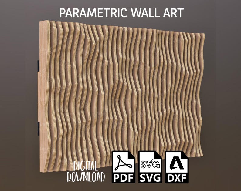 Parametric Wall Art Panel 2 Vector Template, Decorative Panel SVG, PDF ...